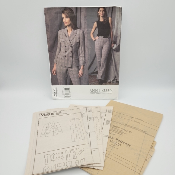 Vogue | Other | Uncut Vogue American Designer Anne Klein V283 Pants ...